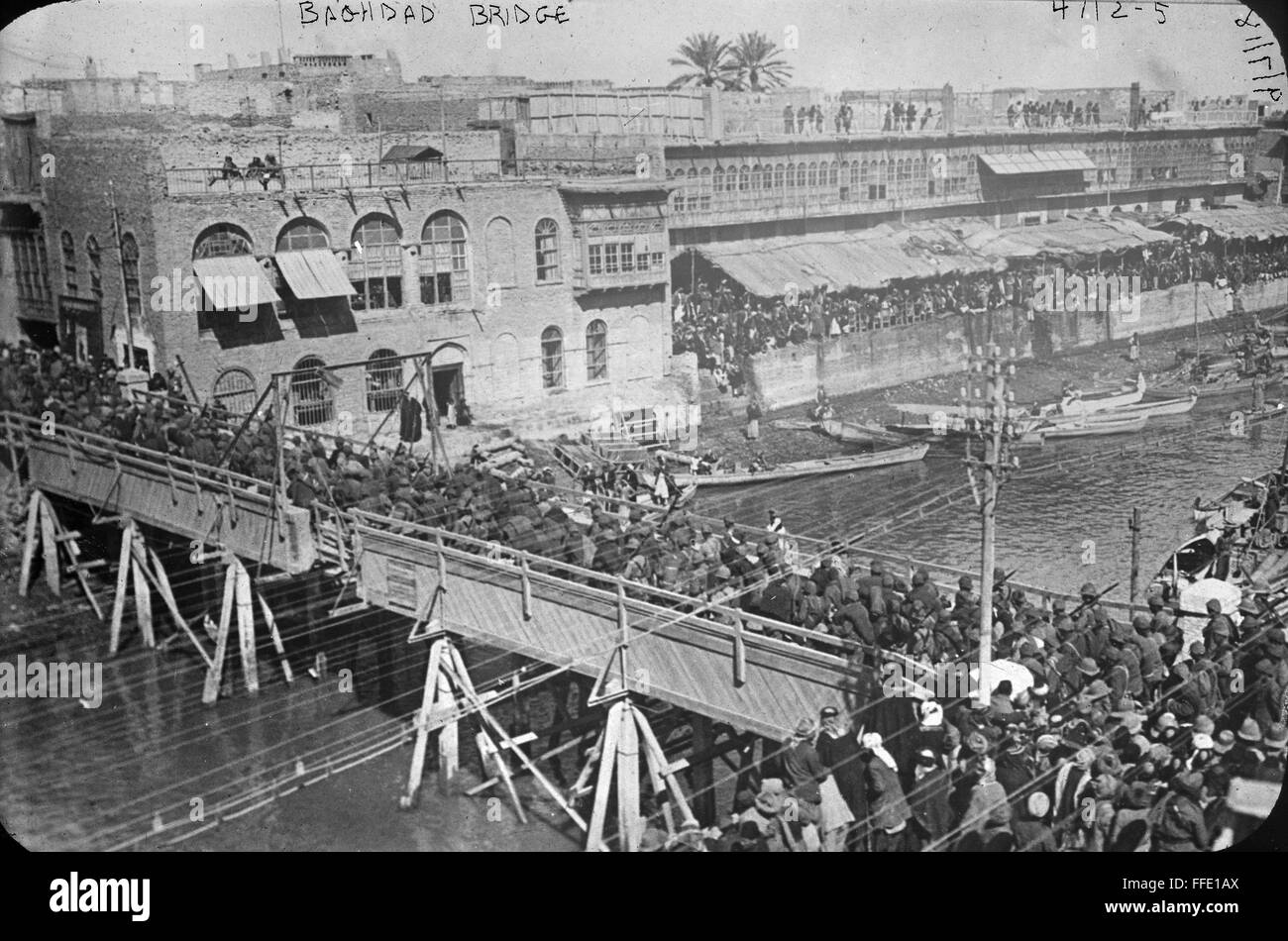 BAGHDAD: TIGRIS RIVER BRIDGE. /nA bridge over the Tigris River in ...