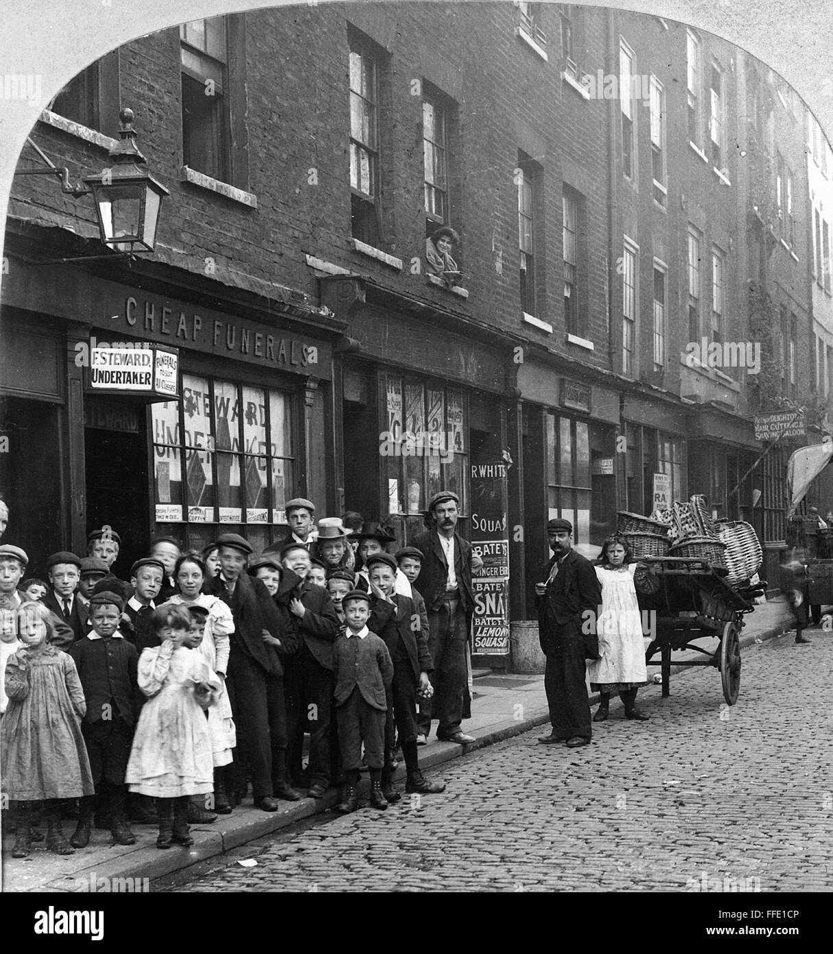 LONDON: ORPHANS, c1900. /n'The London of Charles Dickens.' Children ...