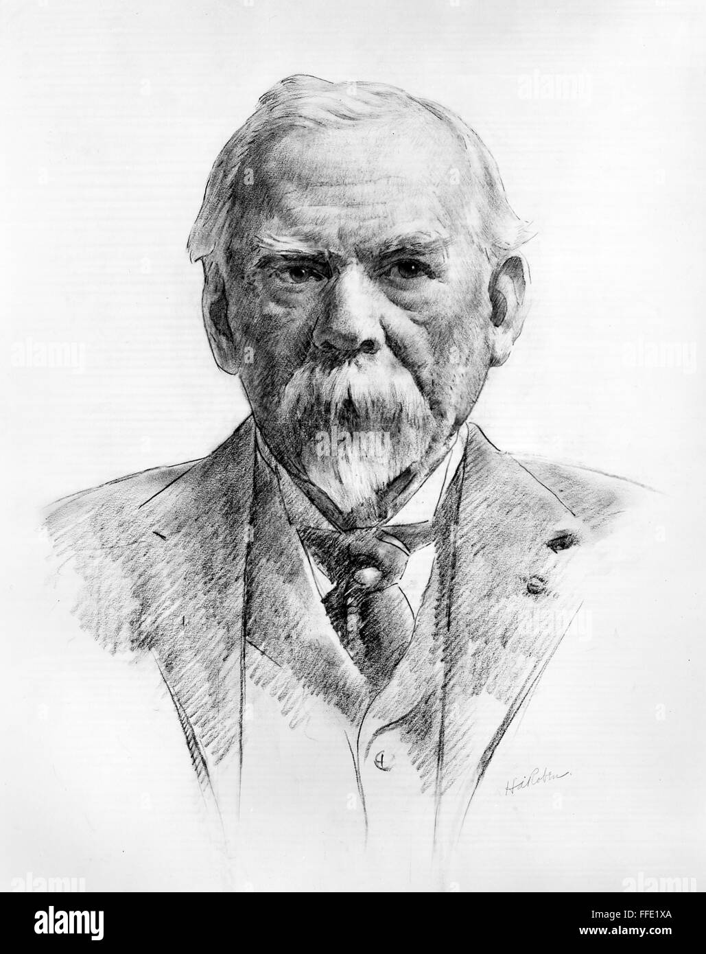 HENRY WALTERS (1848-1931). /nAmerican railroad magnate. Drawing by ...