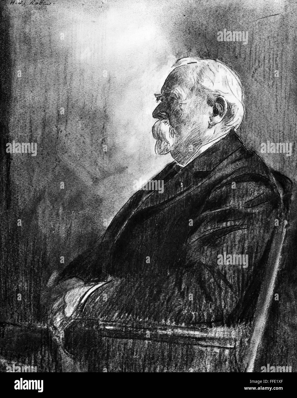 HENRY WALTERS (1848-1931). /nAmerican railroad magnate. Drawing by ...