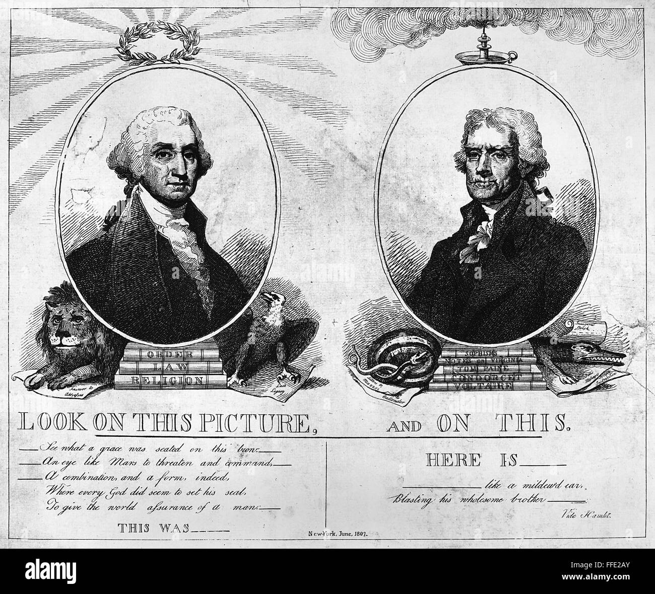 THOMAS JEFFERSON (1743-1826). /nThird President of the United States ...