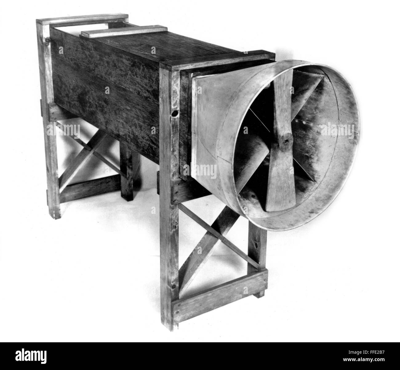 WRIGHT: WIND TUNNEL, 1901. /nWind tunnel constructed by Orville and ...