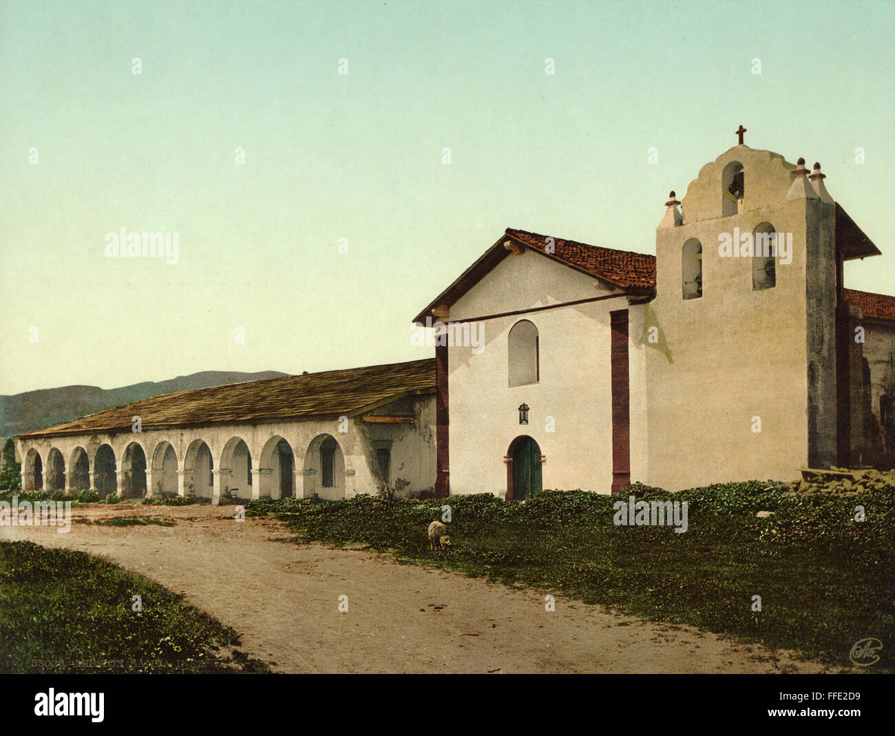 MISSION SANTA INES, c1898. /nMission built in 1804 by Father Estevan ...