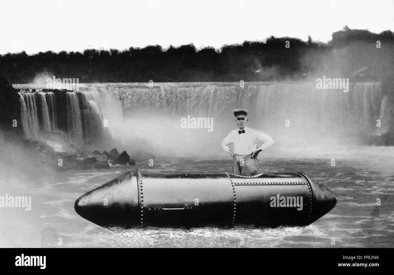 BOBBY LEACH (1858-1926). /nComposite postcard image showing daredevil ...