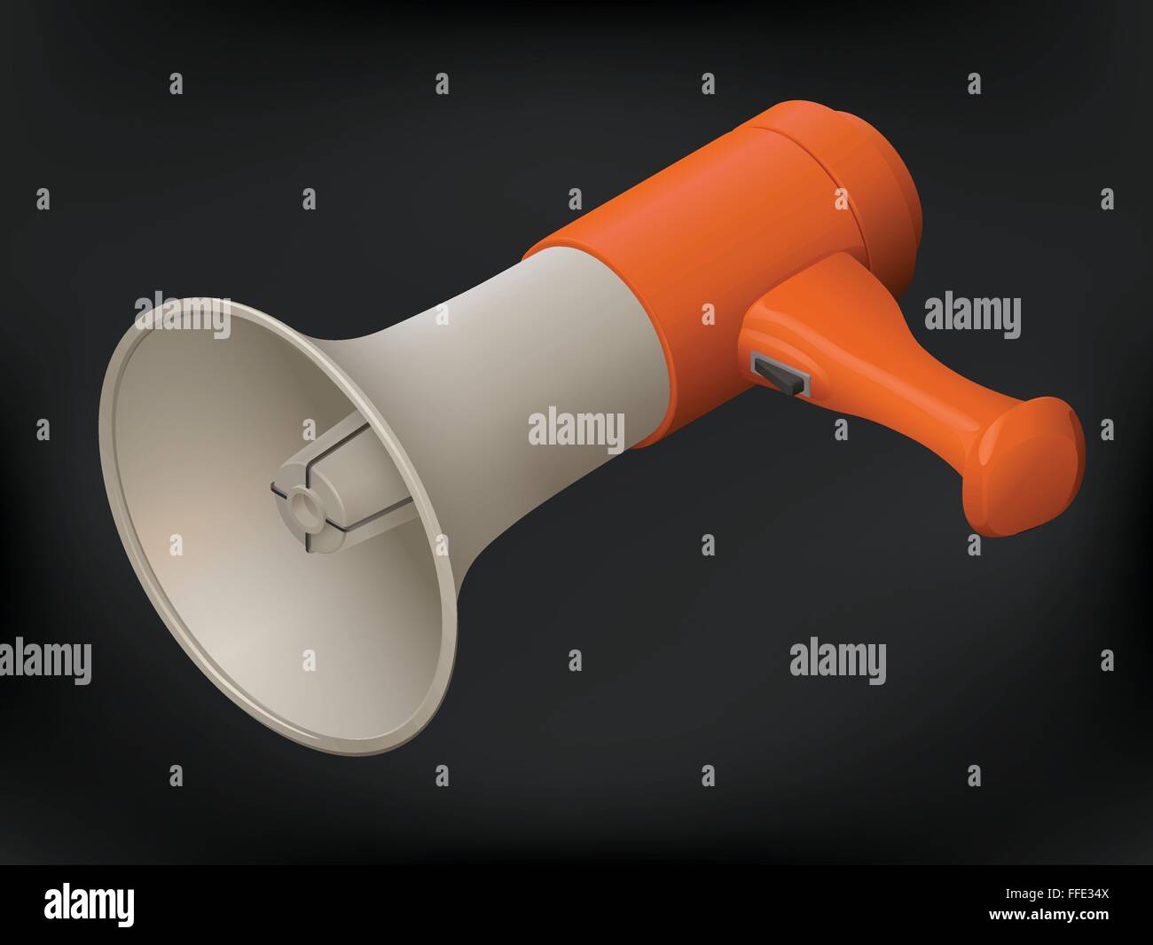 realistic megaphone isometric sign Stock Vector Image & Art - Alamy