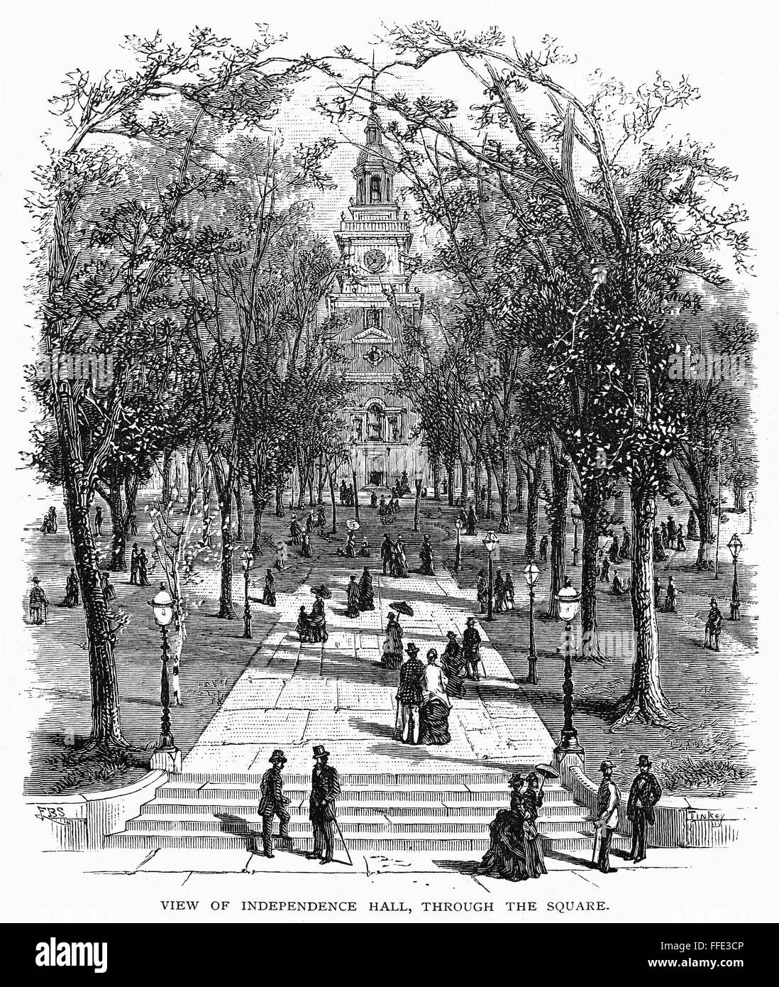 INDEPENDENCE HALL, c1876. /nView of Independence Hall, Philadelphia ...