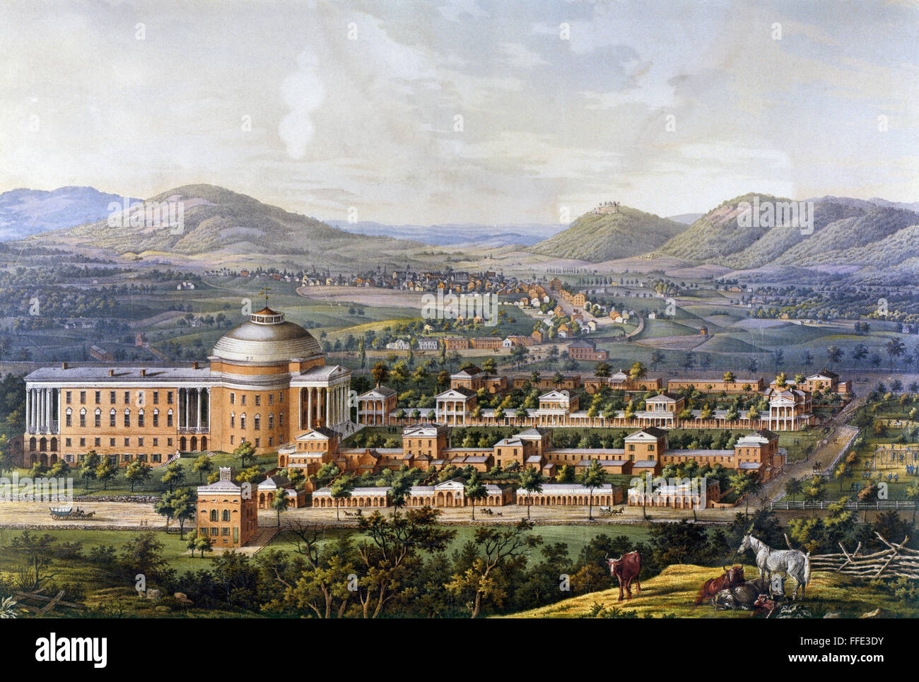UNIVERSITY OF VIRGINIA. /n'View of the University of Virginia ...