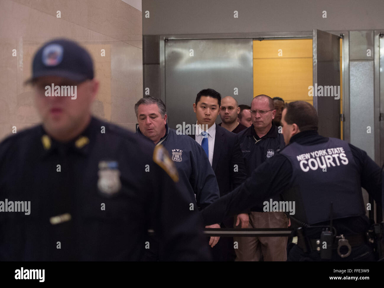 New York, NY, USA. 11th Feb, 2016. New York City police officer PETER ...