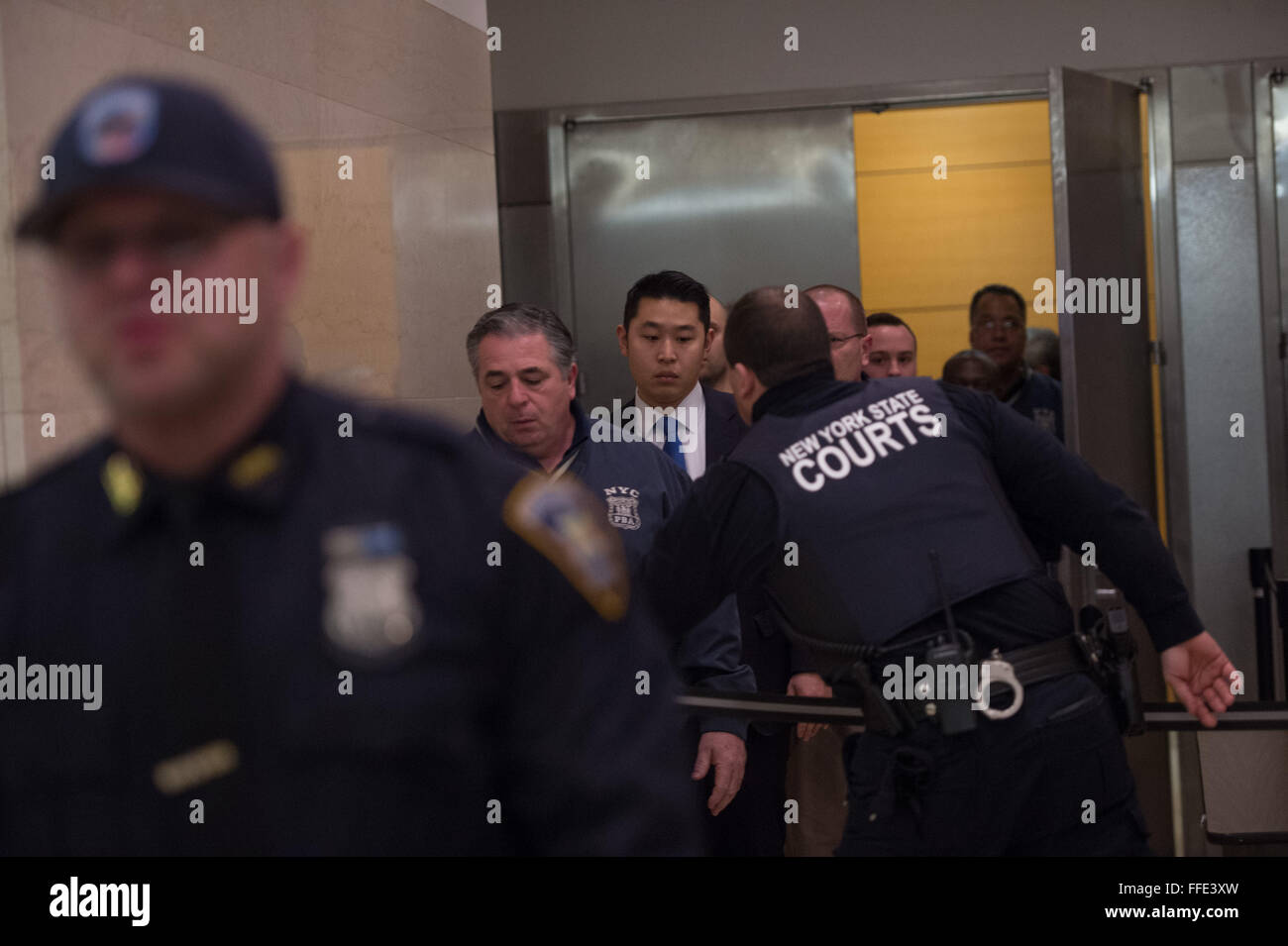 New York, NY, USA. 11th Feb, 2016. New York City police officer PETER ...