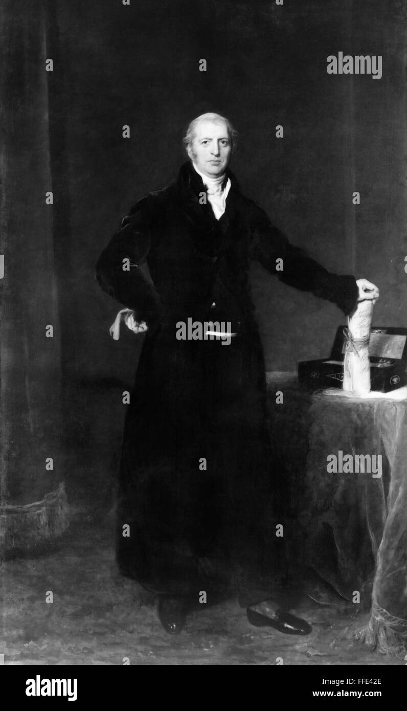 ROBERT JENKINSON (1770-1828). /n2nd Earl of Liverpool. Oil on canvas by ...