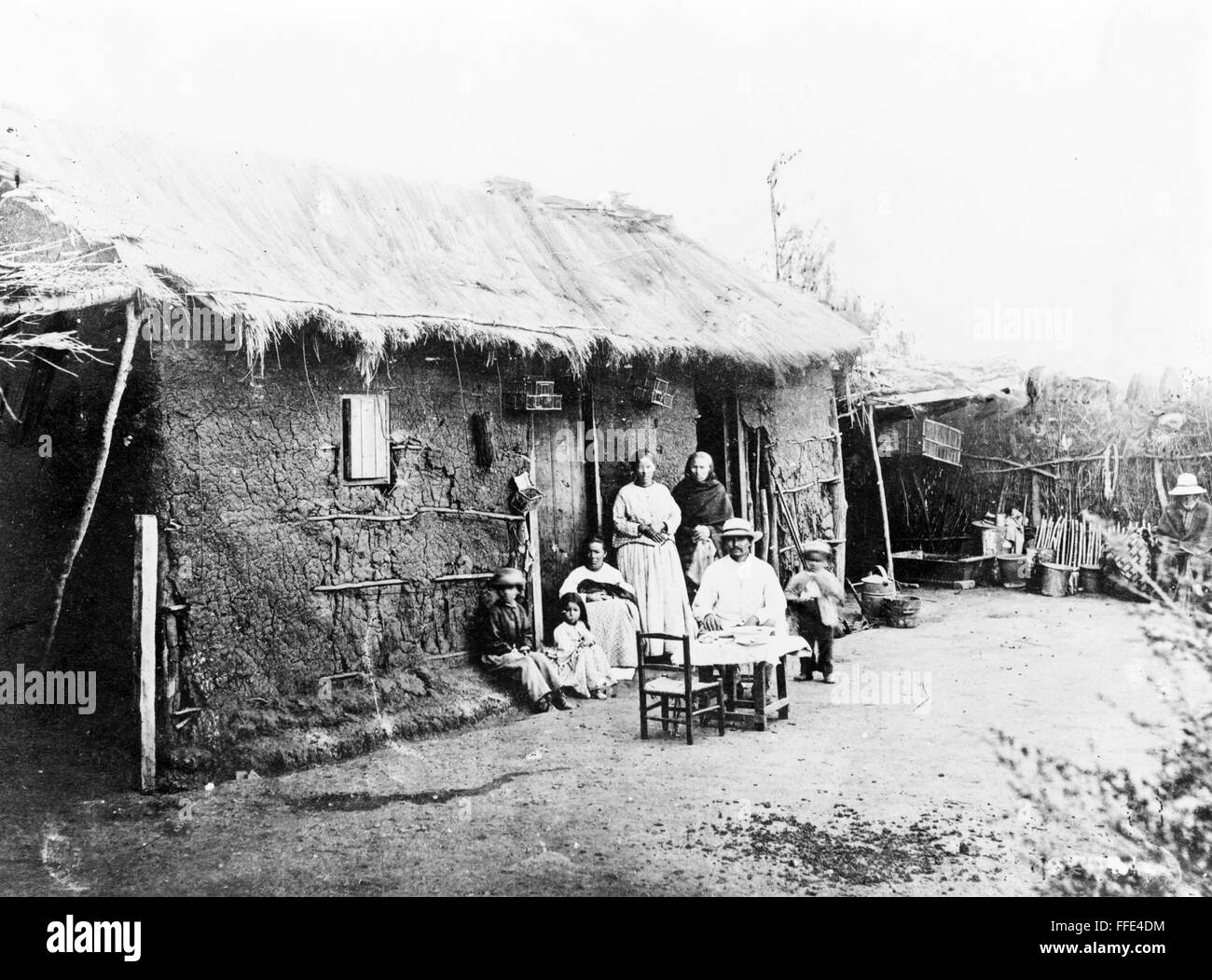 CHILE: TENANT FARMERS. /nA tenant farming family on a ranch in Chile ...