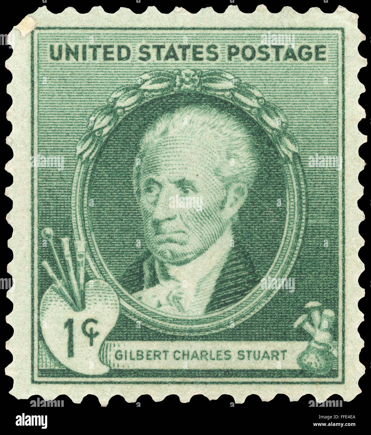 GILBERT STUART (1755-1828). /nAmerican painter. U.S. commemorative ...