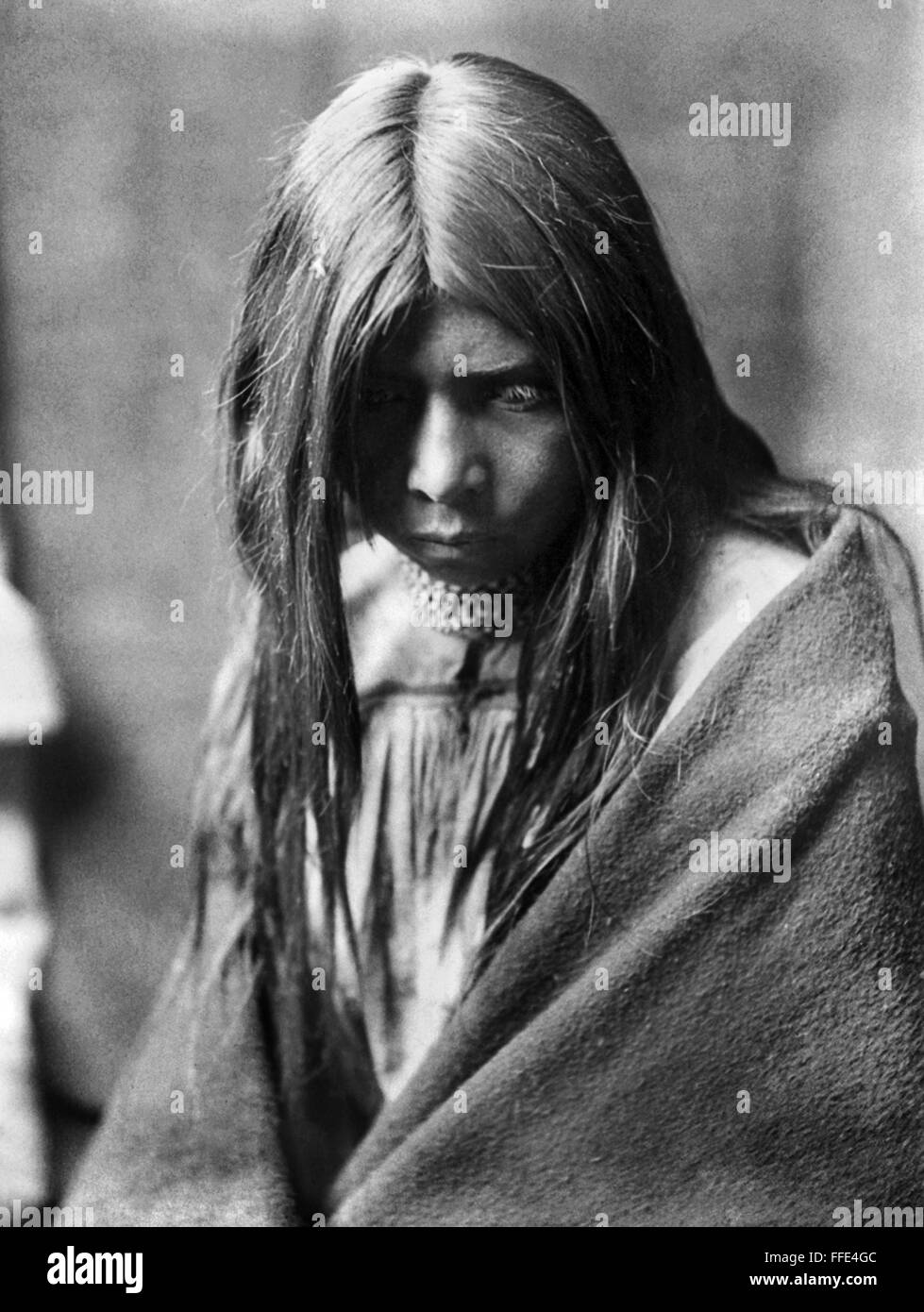 APACHE MAN, c1906. /nZosh Clishn, an Apache man. Photograph by Edward ...