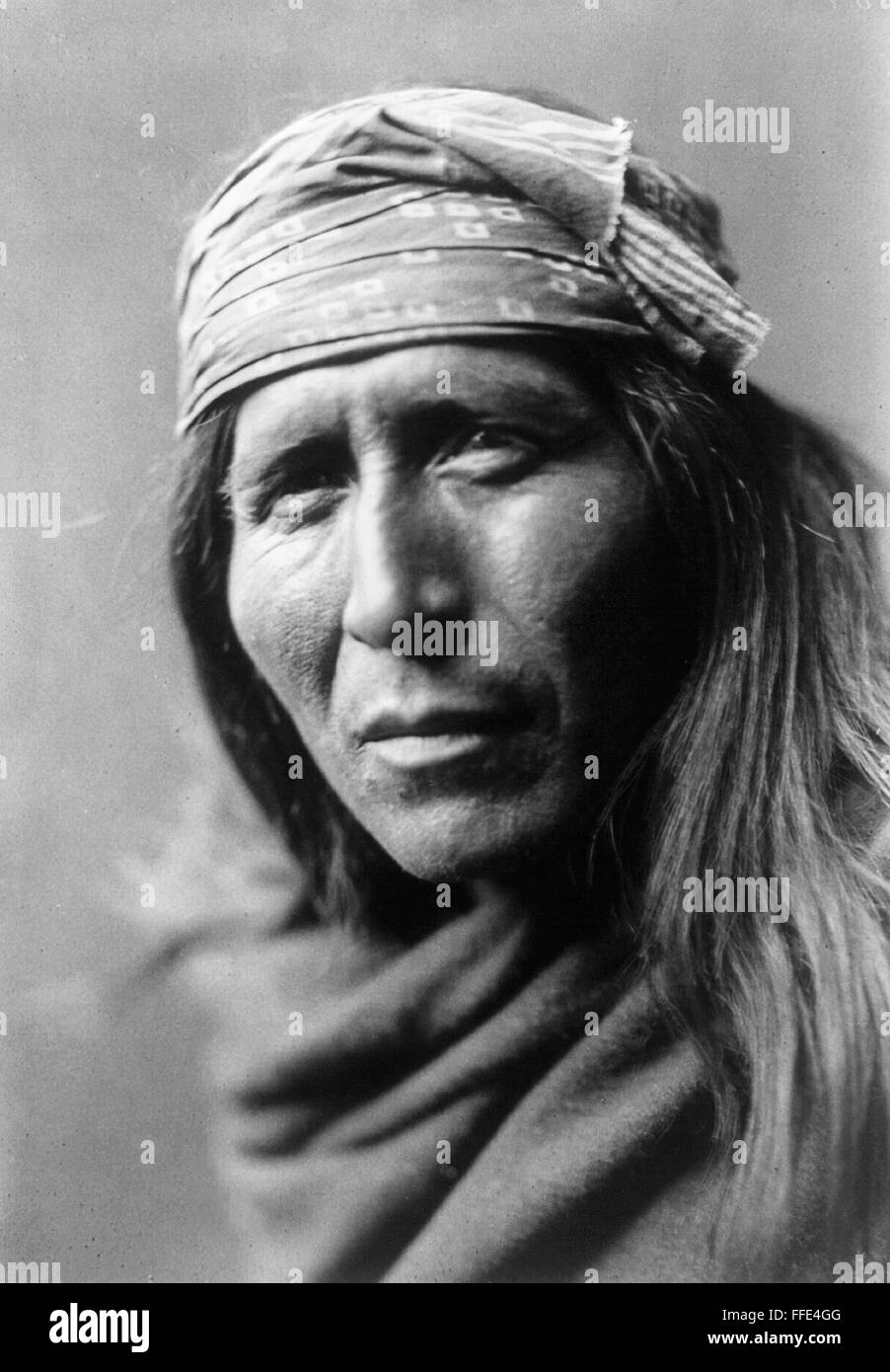 APACHE MAN, c1906. /nTsahizn Tseh, an Apache man. Photograph by Edward ...