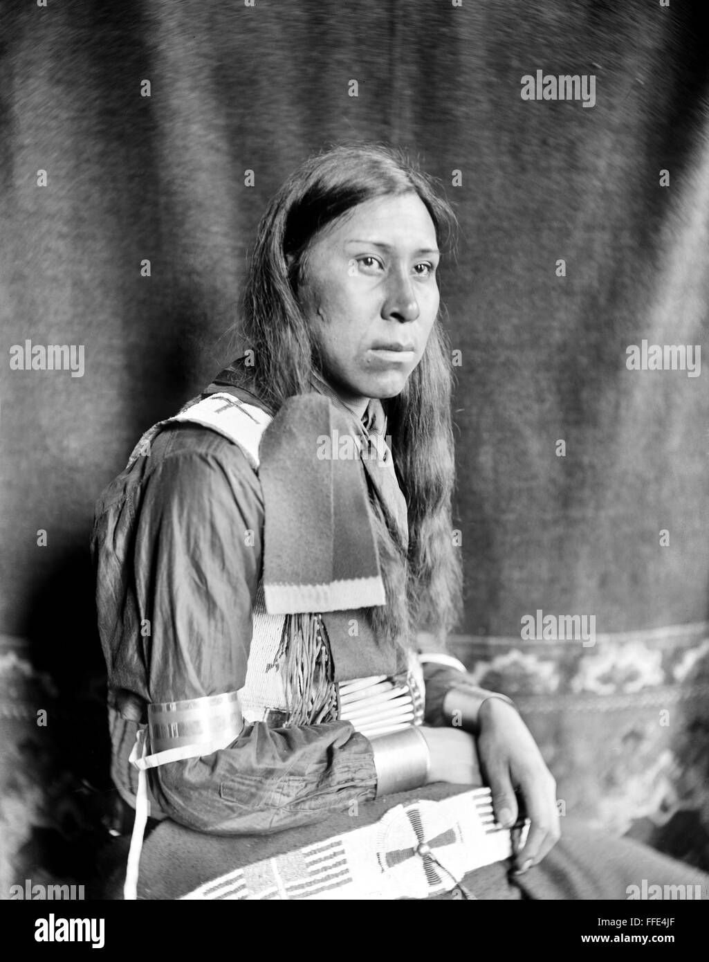 SIOUX NATIVE AMERICAN, c1900. /nSammy Lone Bear, a Sioux Native ...