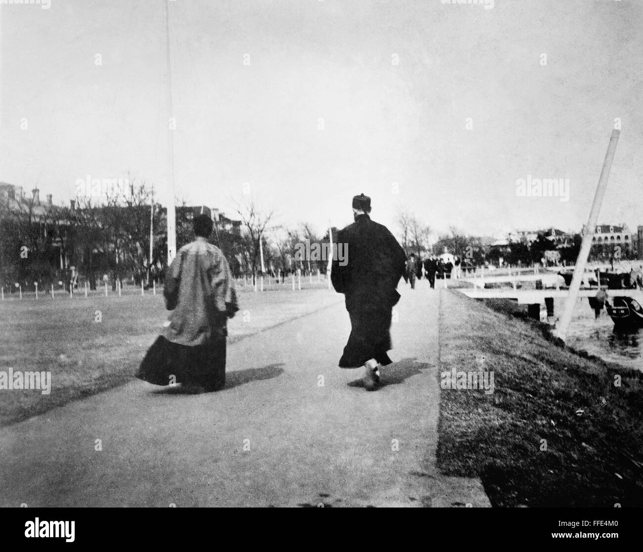CHINA: MISSIONARIES, c1910. /nTwo American missionaries in Shanghai ...