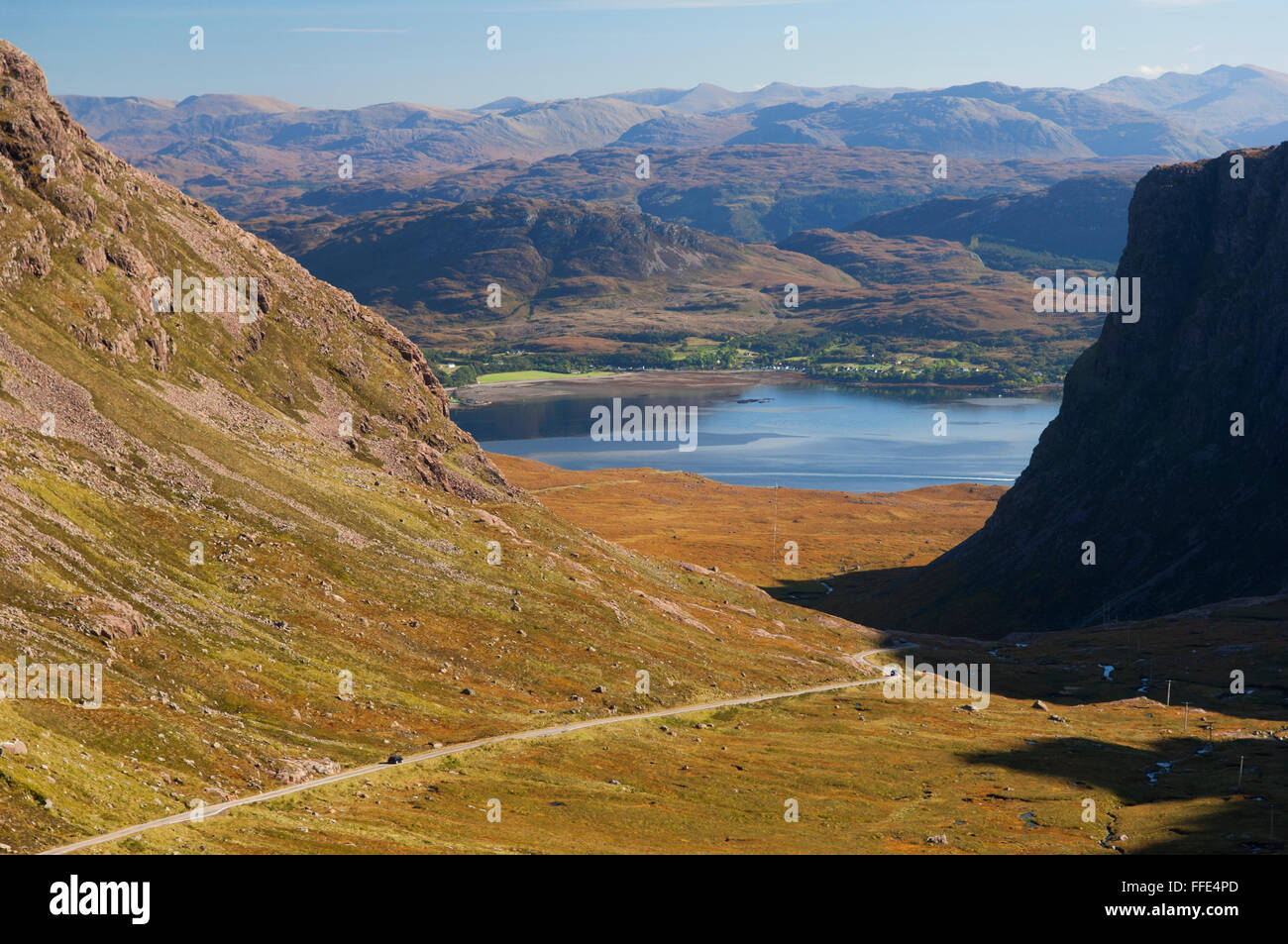 The high pass to Applecross, called the Bealach na Bà, in Ross-shire ...