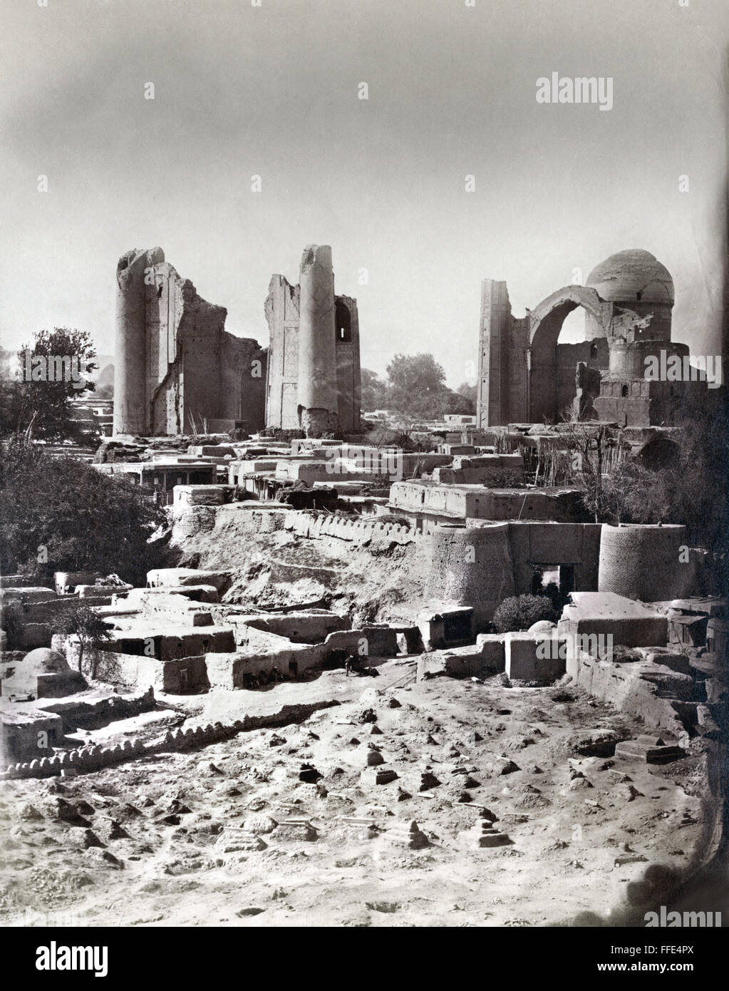 SAMARKAND, c1870./nView of the ruins of Bibi-Khanym mosque. Photograph ...