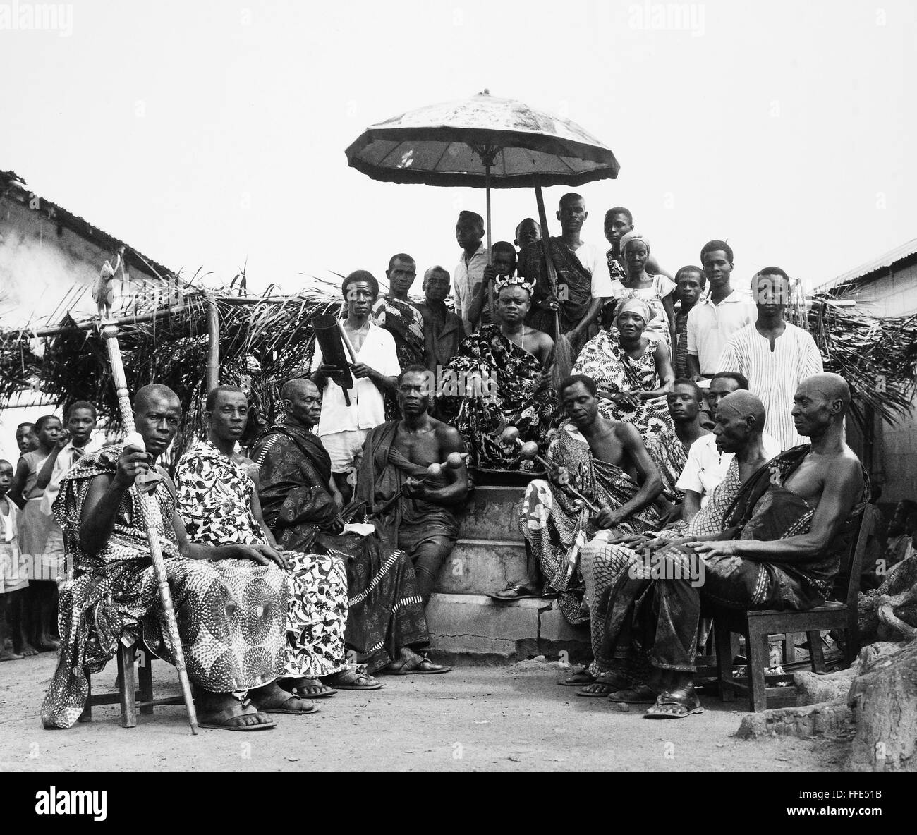 GHANA: CHIEF, 1963. /nThe installation of a new Ghanaian chief ...