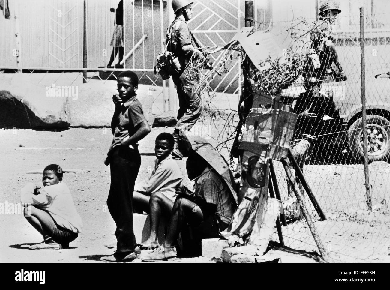 SOUTH AFRICA: POLICE, 1984. /nAfter two months of riots South African ...