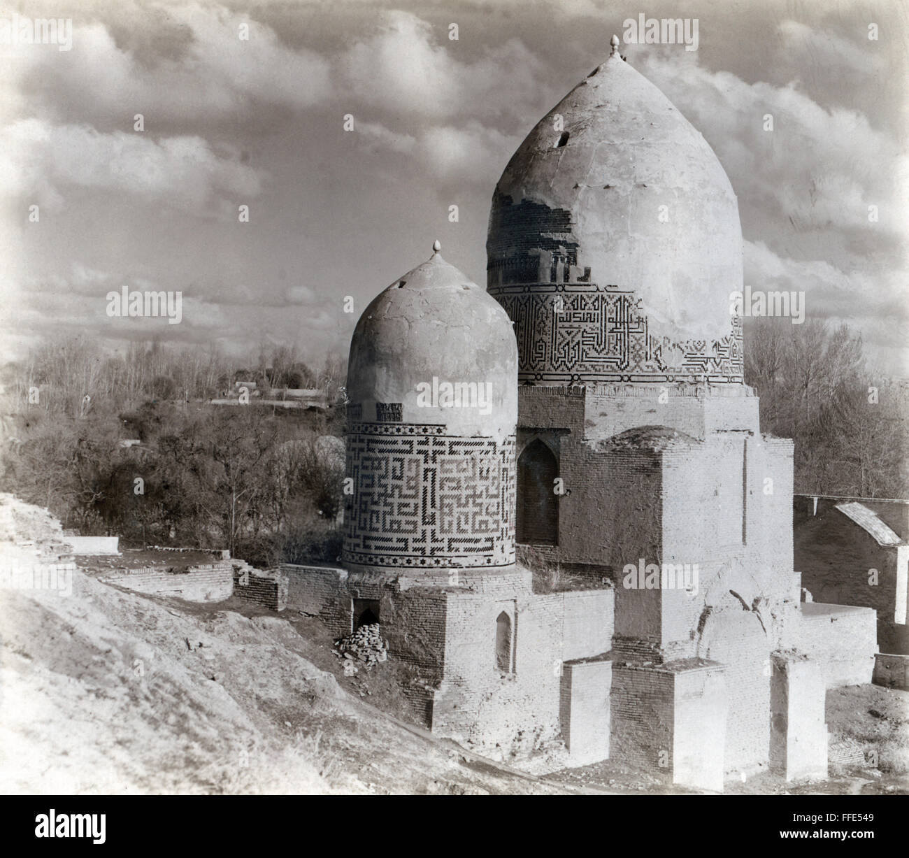 SAMARKAND: MOSQUE, c1910. /nView of the Shakh-i Zindeh mosque ...