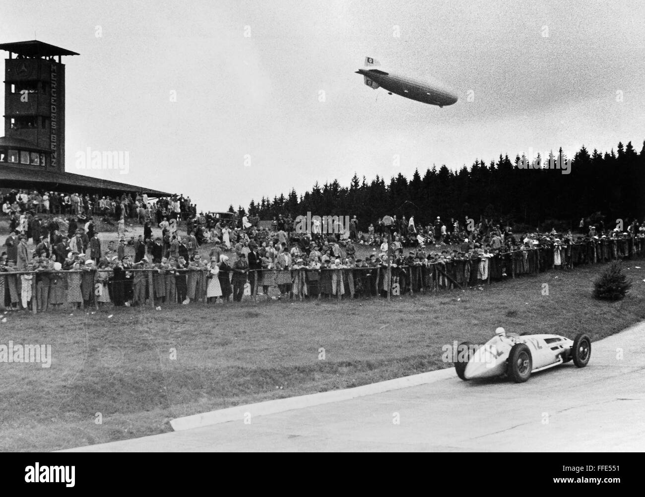 RUDOLF CARACCIOLA /n(1901-1958). German racing driver. The airship Graf ...