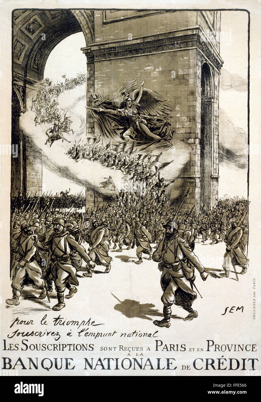 WORLD WAR I: FRENCH POSTER. /n'For Victory Subscribe to the National ...