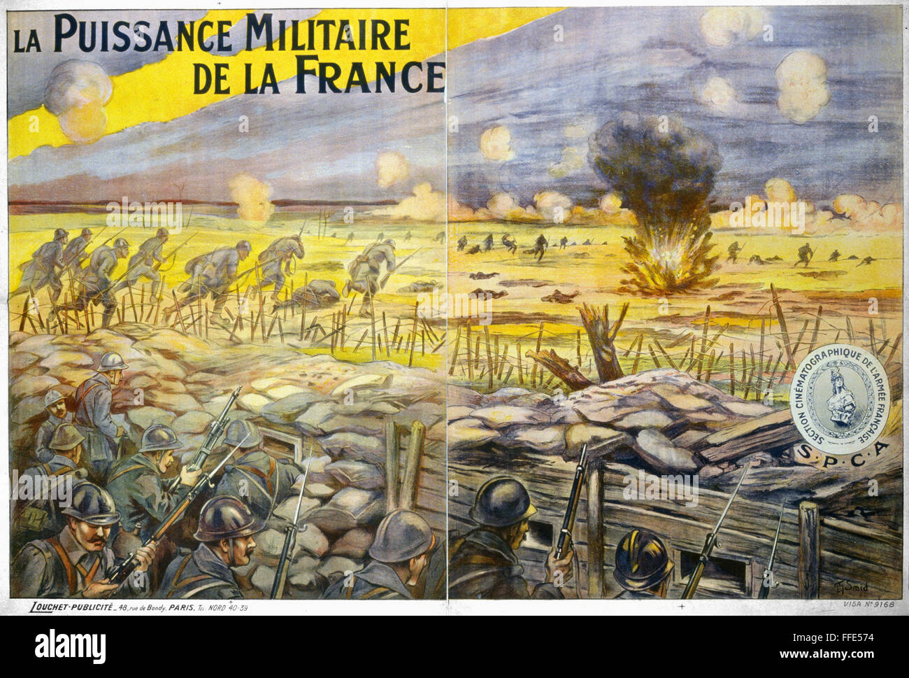 WORLD WAR I: FRENCH POSTER. /n'The Military Power of France.' French ...