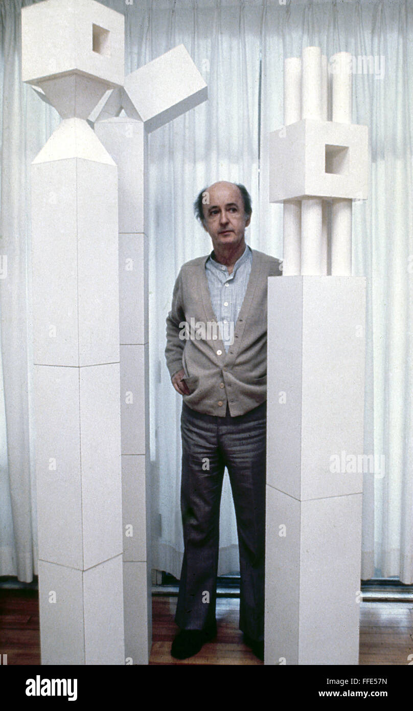 LOUIS ARCHAMBAULT /n(1915-2003). Canadian sculptor. Photographed c1975 ...