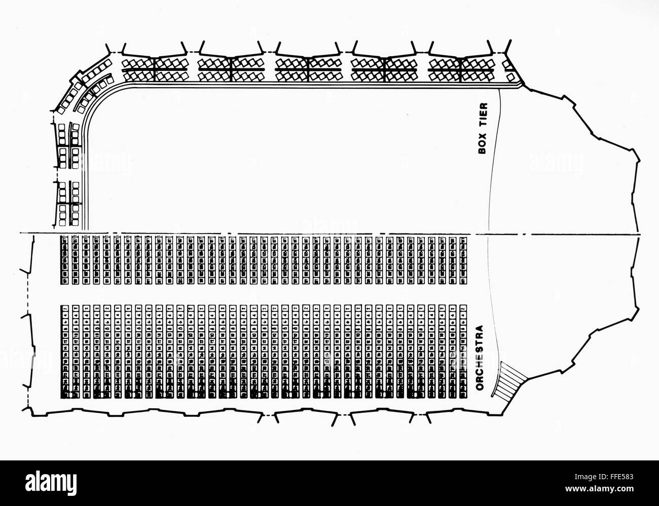 KENNEDY CENTER PLAN. /nPlan of the concert hall of the Kennedy Center ...
