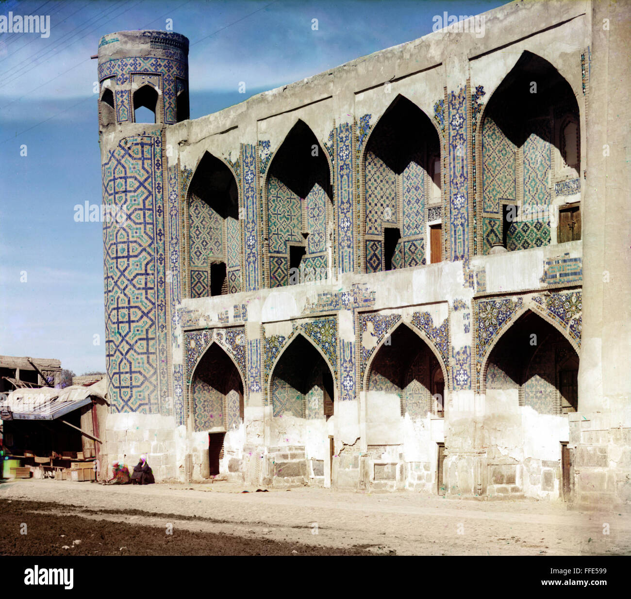 SAMARKAND: MADRASAH, c1910. /nThe Tilla-Kari madrasah from Registan ...