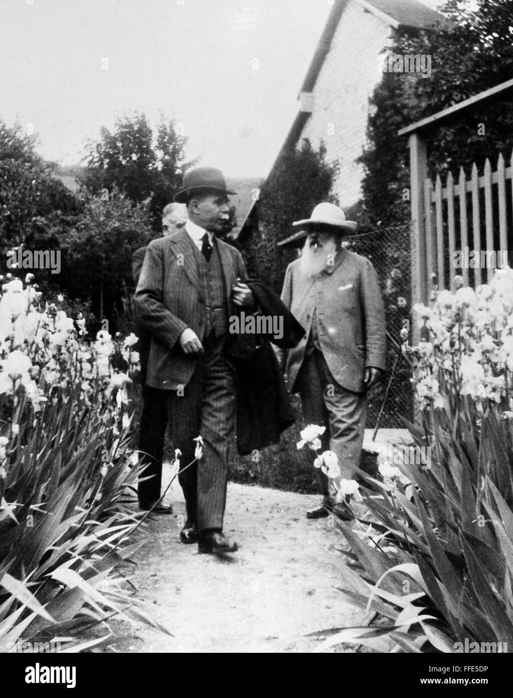 RYERSON & MONET, 1920. /nAmerican art collector Martin A. Ryerson ...