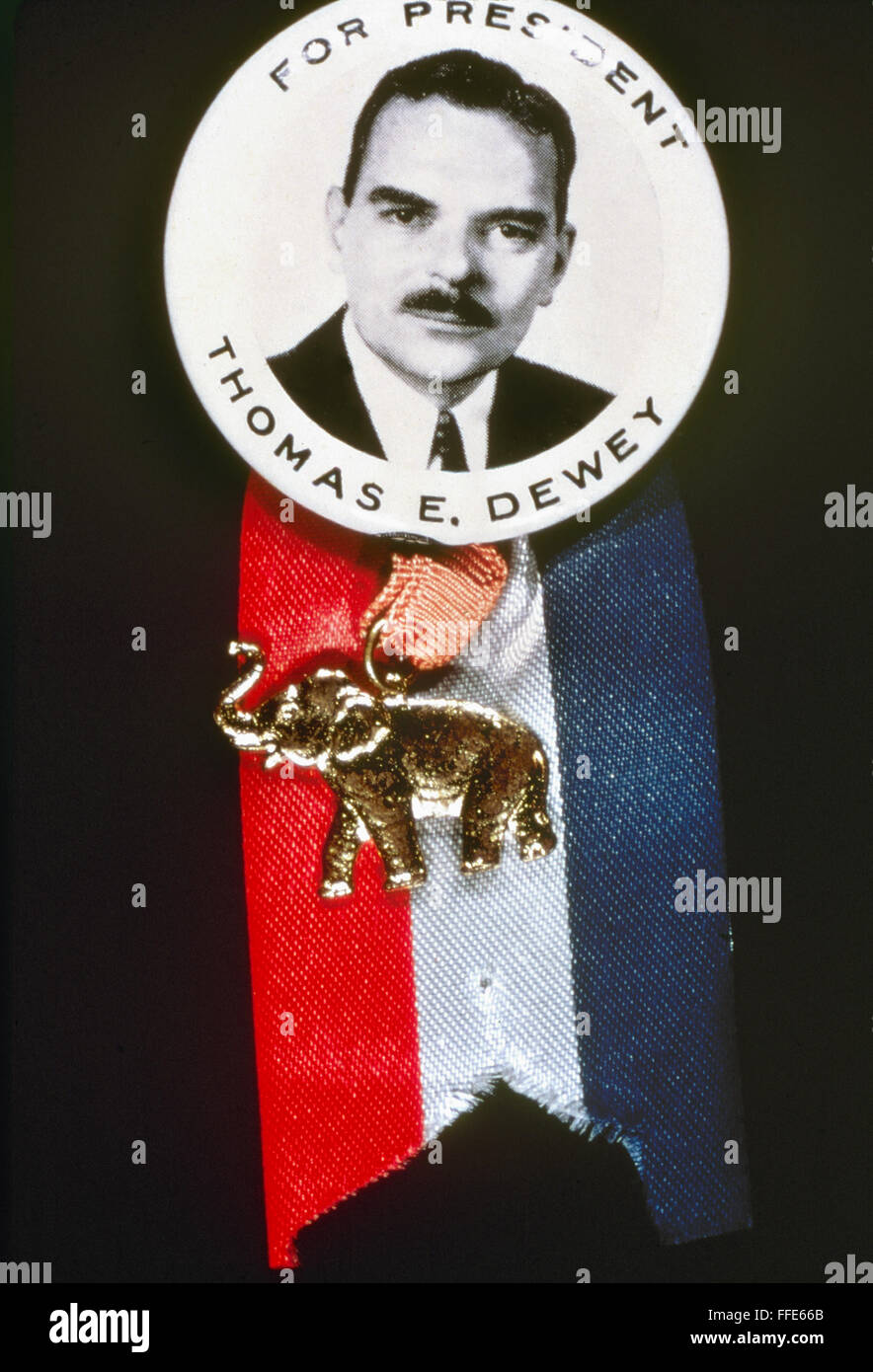 PRESIDENTIAL CAMPAIGN 1944. /nThomas E. Dewey on a Republican campaign ...