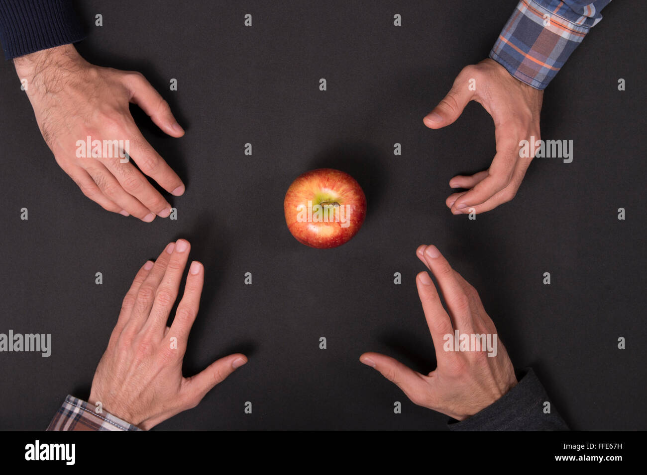 hands and apple Stock Photo - Alamy