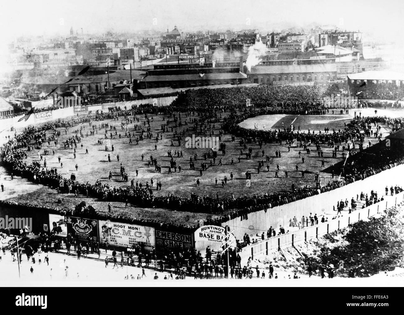 WORLD SERIES, 1903. /nView of the Huntington Avenue baseball grounds in ...