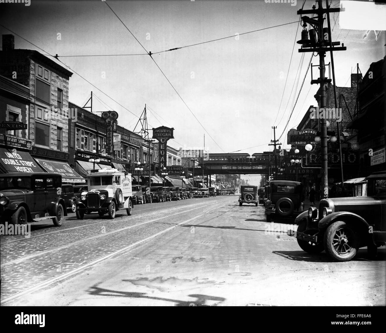 CHICAGO: 63RD STREET, 1929. /nView of 63rd Street in Chicago, Illinois ...
