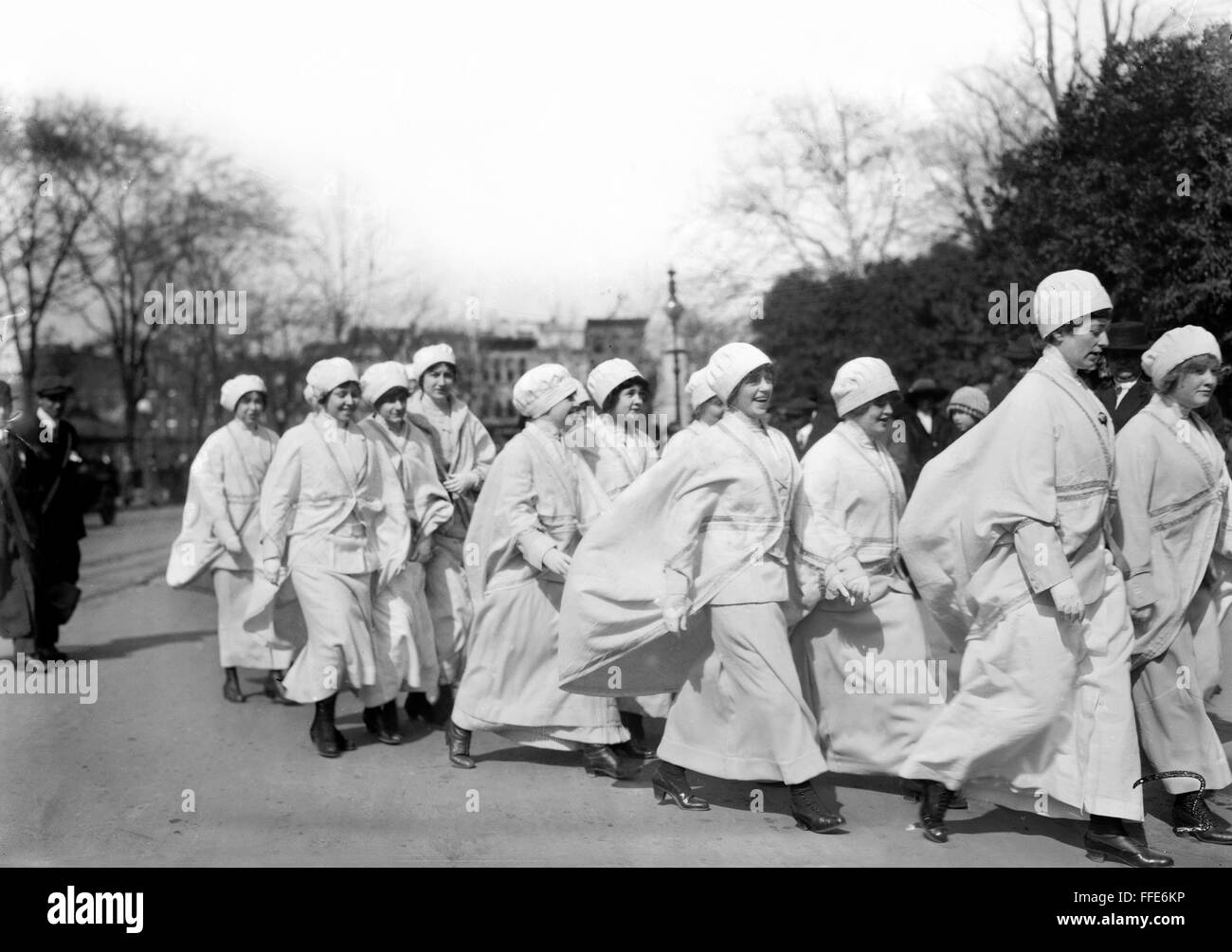 SUFFRAGE PARADE, 1913. /n'The Home Makers.' Group of women at the women ...