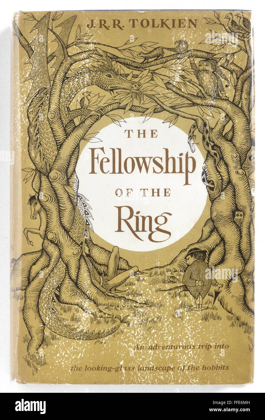 TOLKIEN: THE RING, 1954. /nTitle page of 'The Fellowship of the Ring ...