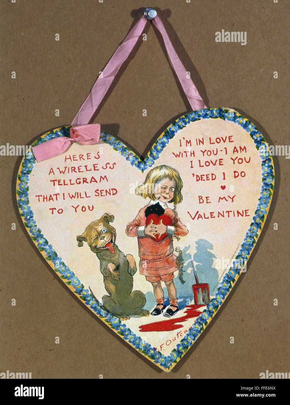 VALENTINE'S DAY CARD. /nAmerican Valentine's Day card, early 20th ...