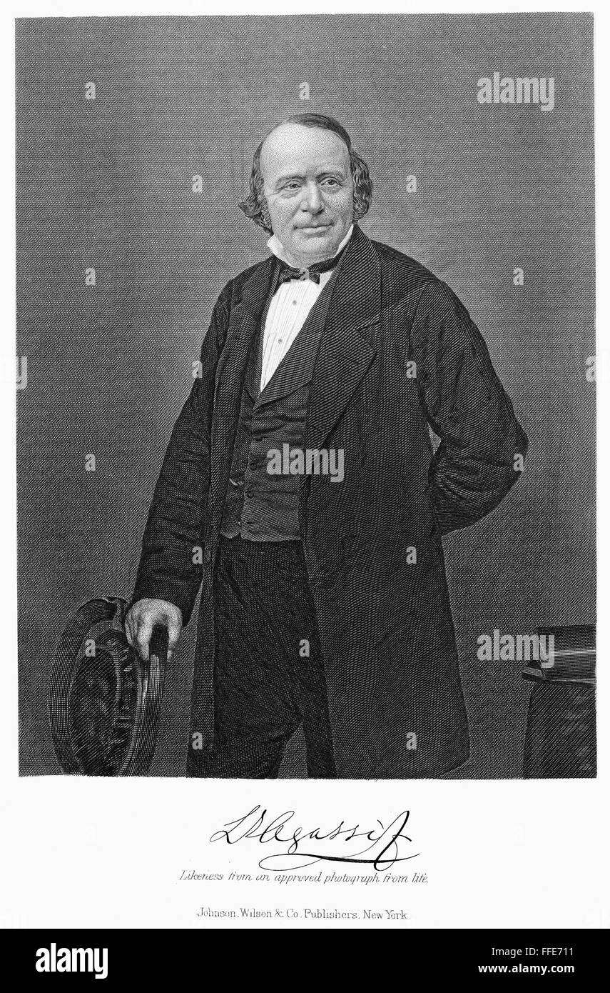 LOUIS AGASSIZ (1807-1873). /nAmerican naturalist. Steel engraving ...