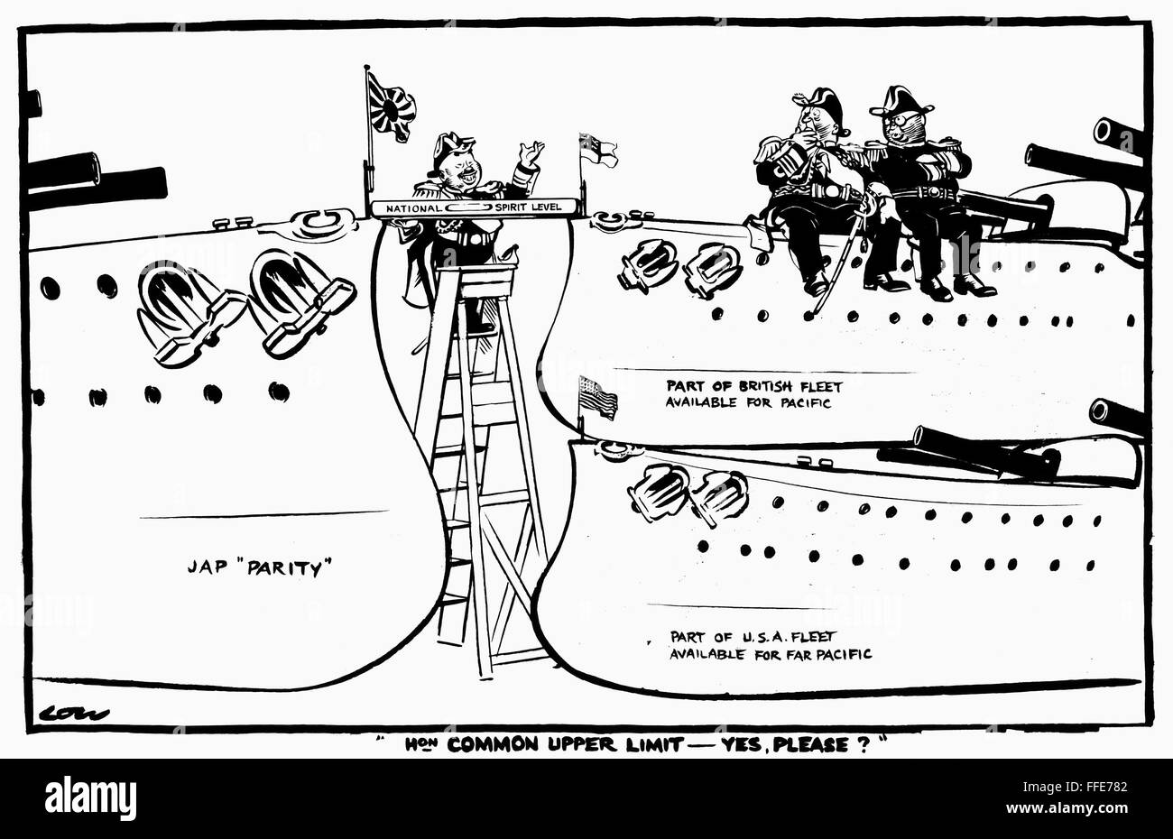 American diplomacy is here cartoon Black and White Stock Photos ...