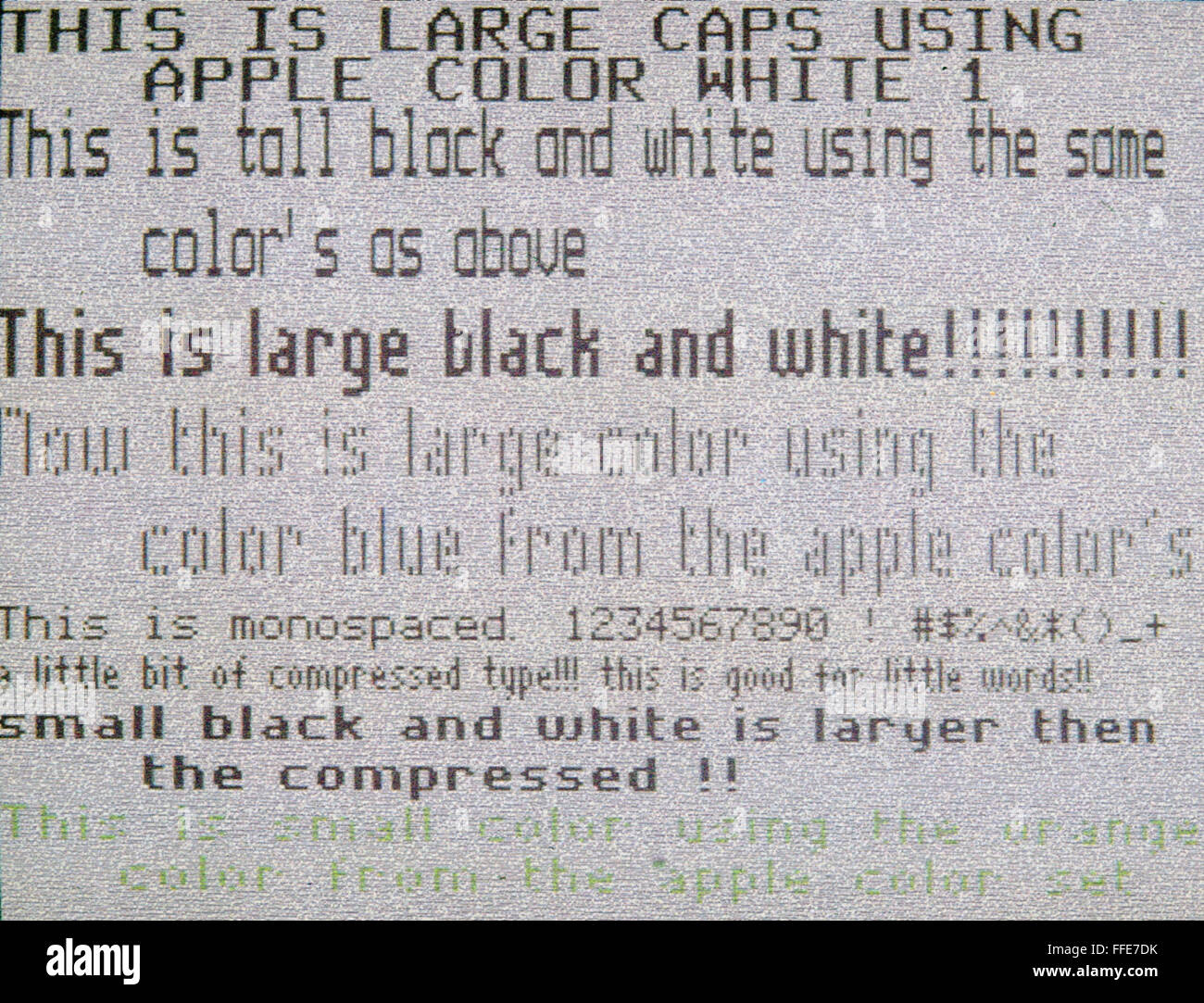 DIGITAL FONTS, c1983. /nSample fonts of the Lotus Executive Briefing ...