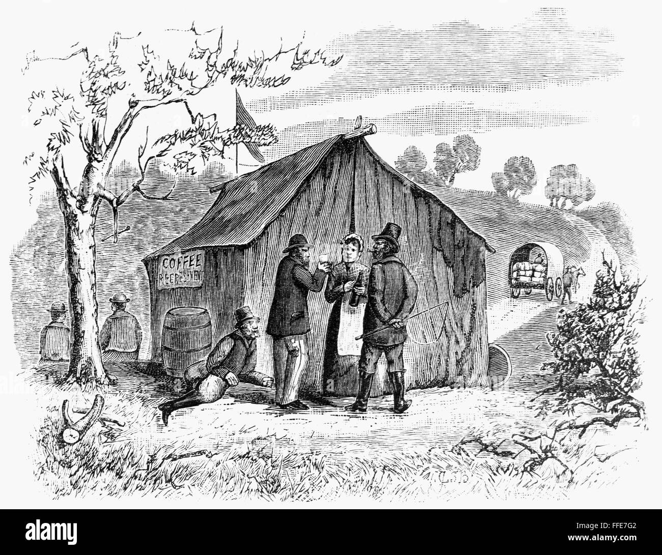 AUSTRALIA: GOLD RUSH, 1852. /nA 'sly-grog shop,' or unlicensed liquor ...