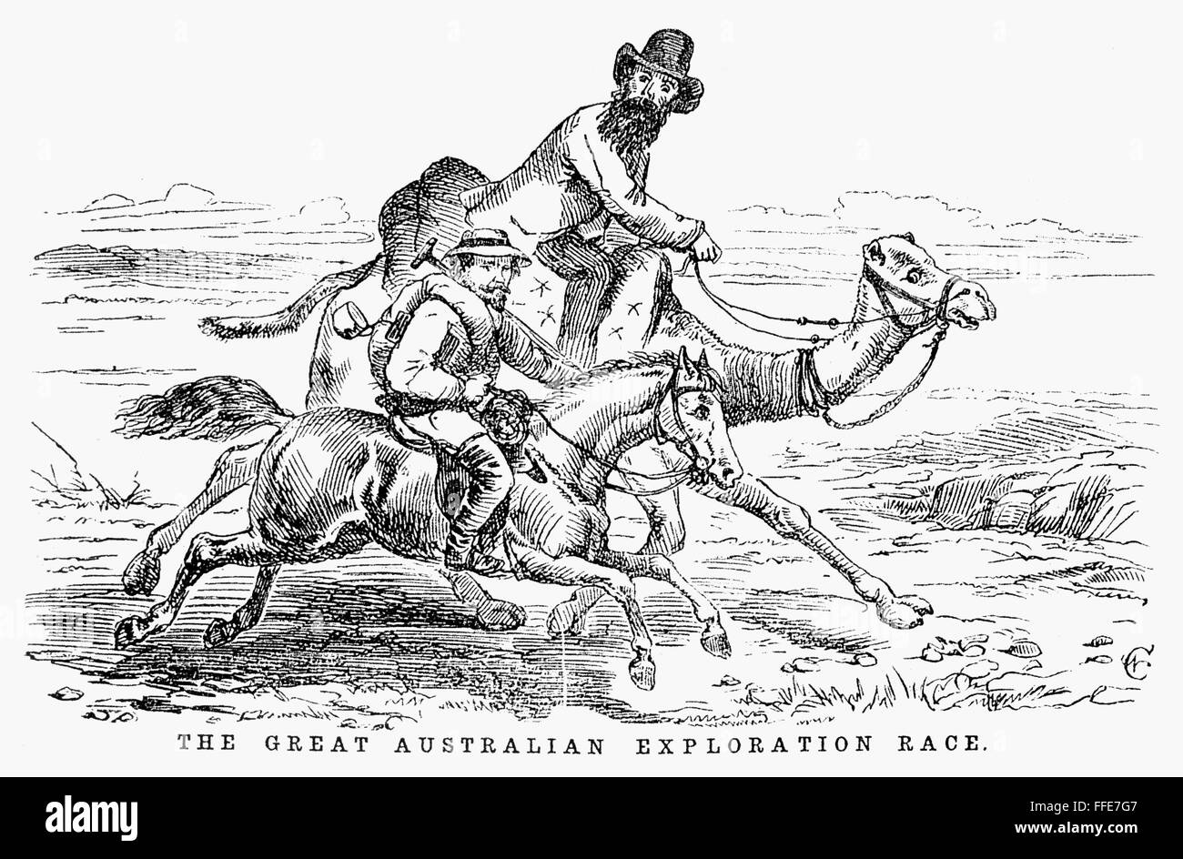 ROBERT O'HARA BURKE /n(1820-1861). Irish explorer in Australia. 'The ...