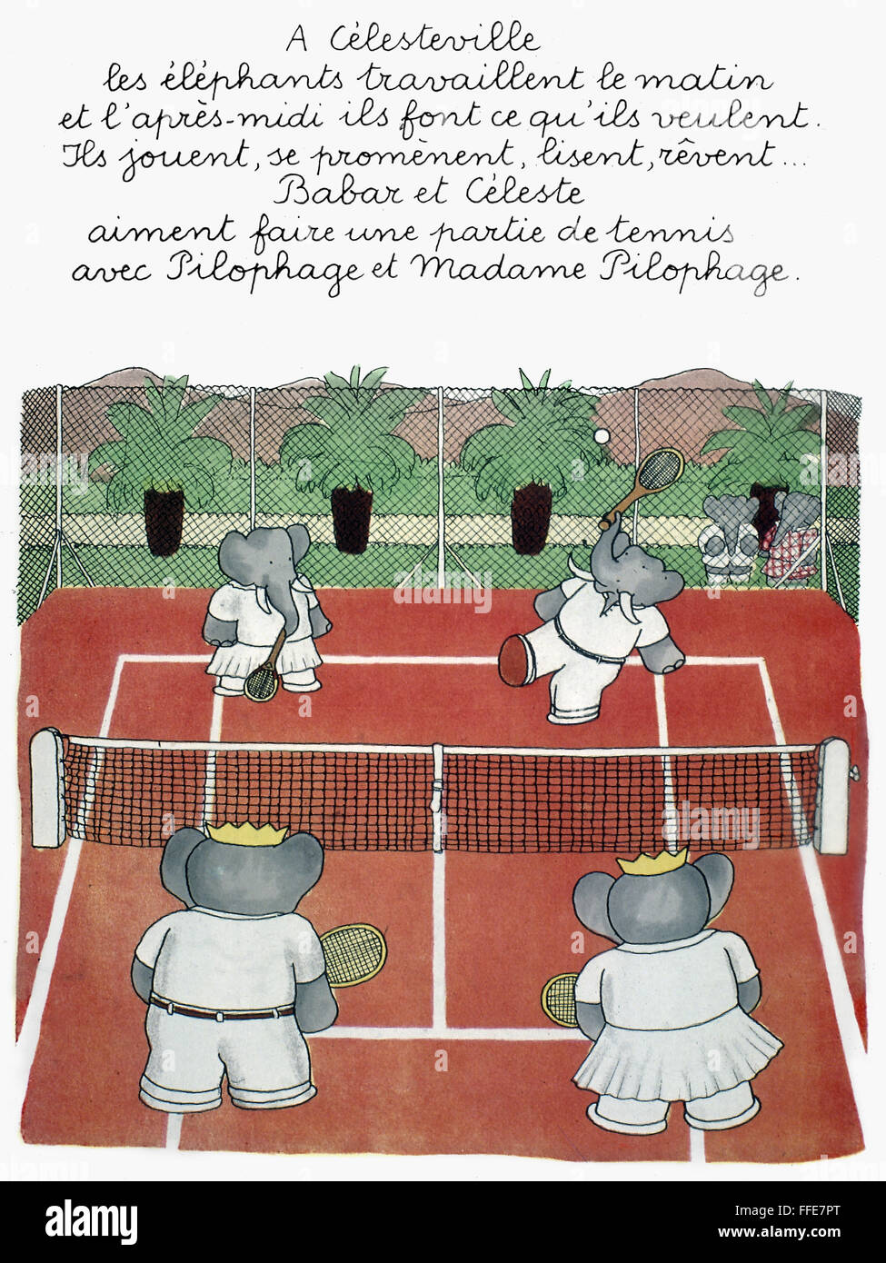 BABAR THE ELEPHANT, 1930s. /nBabar, king of the elephants, and Celeste ...