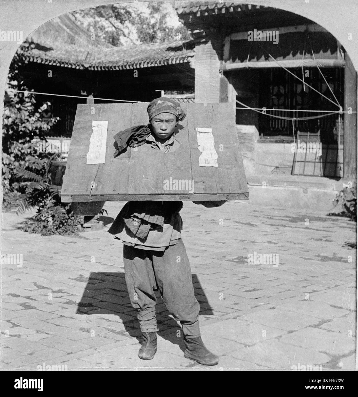 CHINA: PRISONER, c1900. /nA captured prisoner from the Boxer Rebellion ...