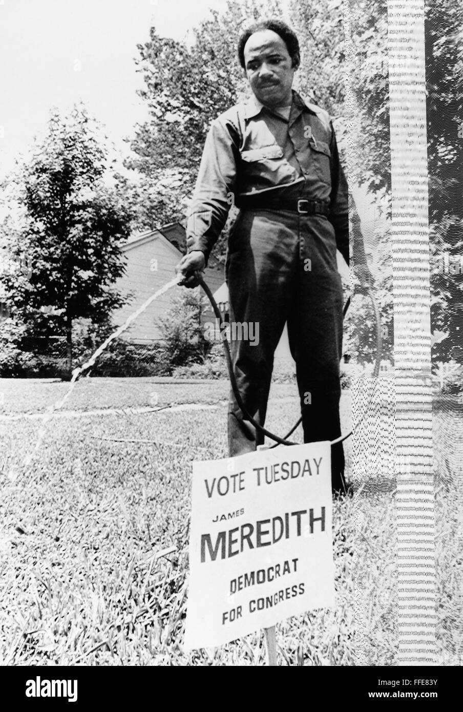 JAMES MEREDITH (1933- ). /nAmerican civil rights leader. Meredith ...