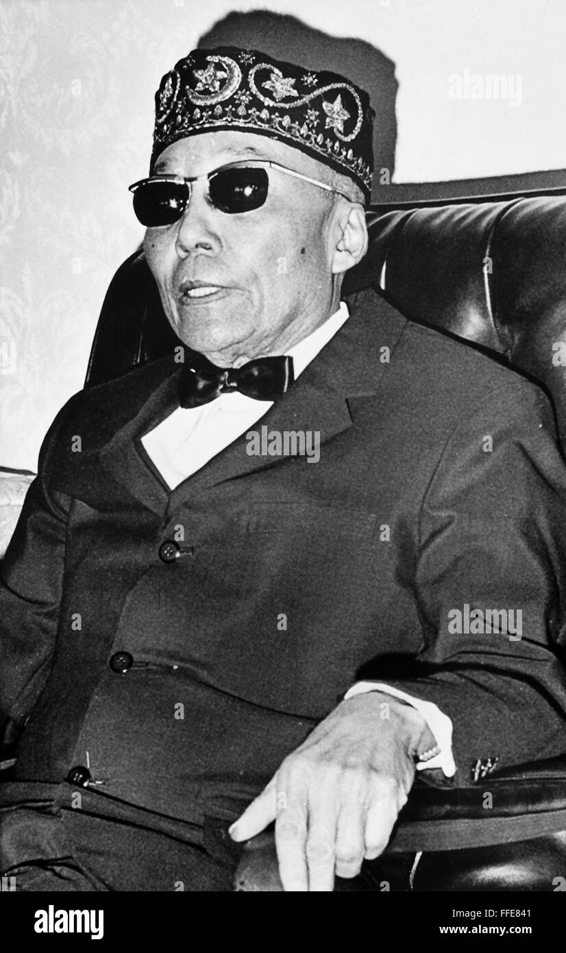 ELIJAH MUHAMMAD (1897-1975). /nLeader of the Nation of Islam ...