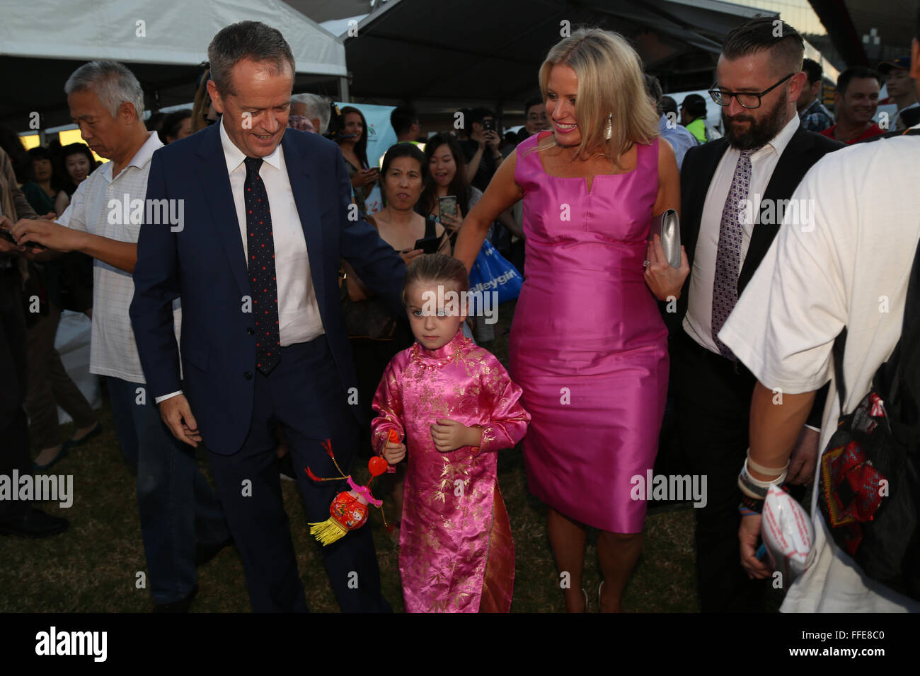 Sydney, Australia. 12 February 2016. Pictured: Bill Shorten with wife ...