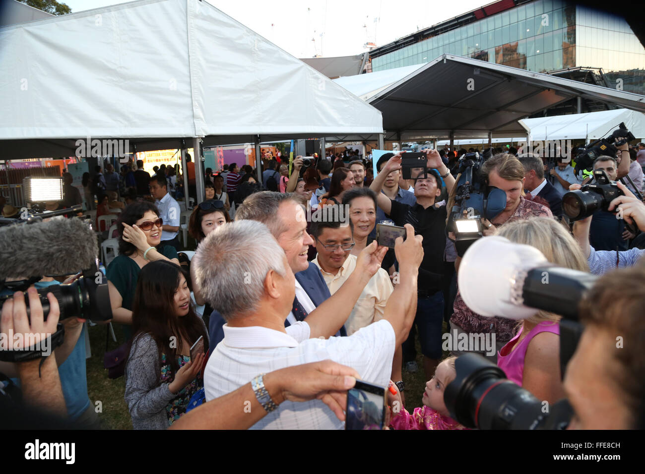 Sydney, Australia. 12 February 2016. Pictured: Bill Shorten with wife ...